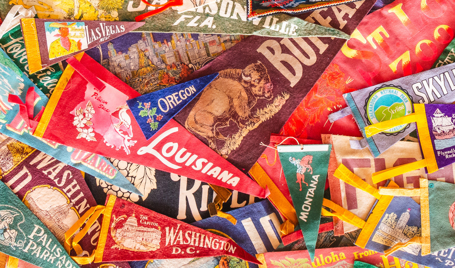 How to Hang or Display Vintage Pennants – Eagle's Eye Finds