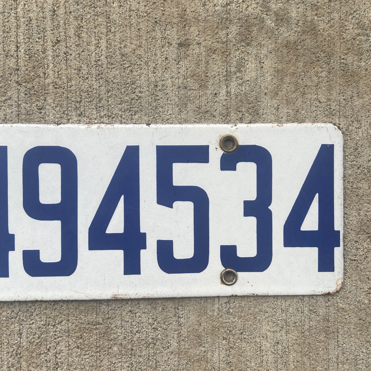 1919 California Porcelain License Plate with 1919 Star Tab Vintage Aut ...