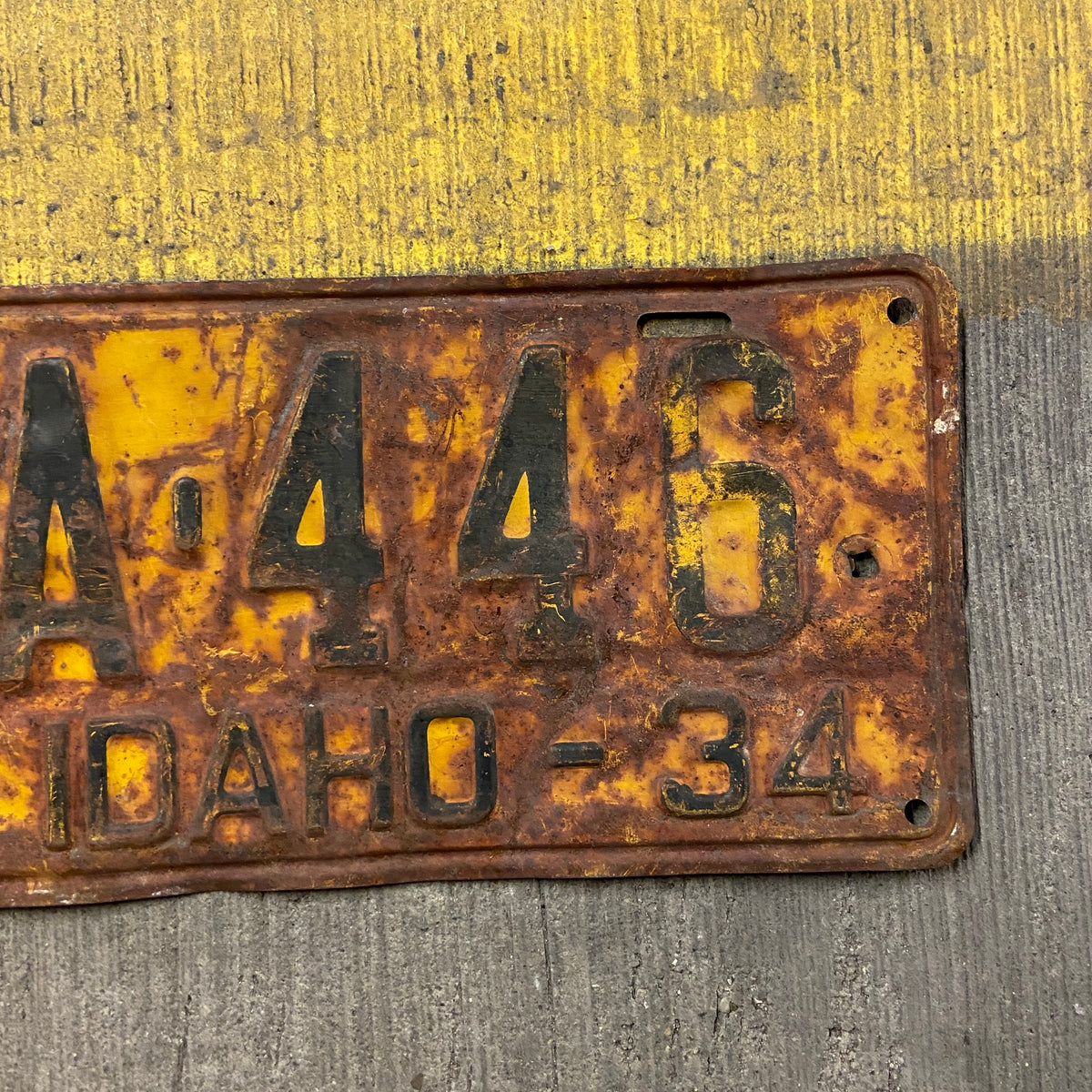 1934 Idaho License Plate Vintage Rustic Wall Decor – Eagle's Eye Finds