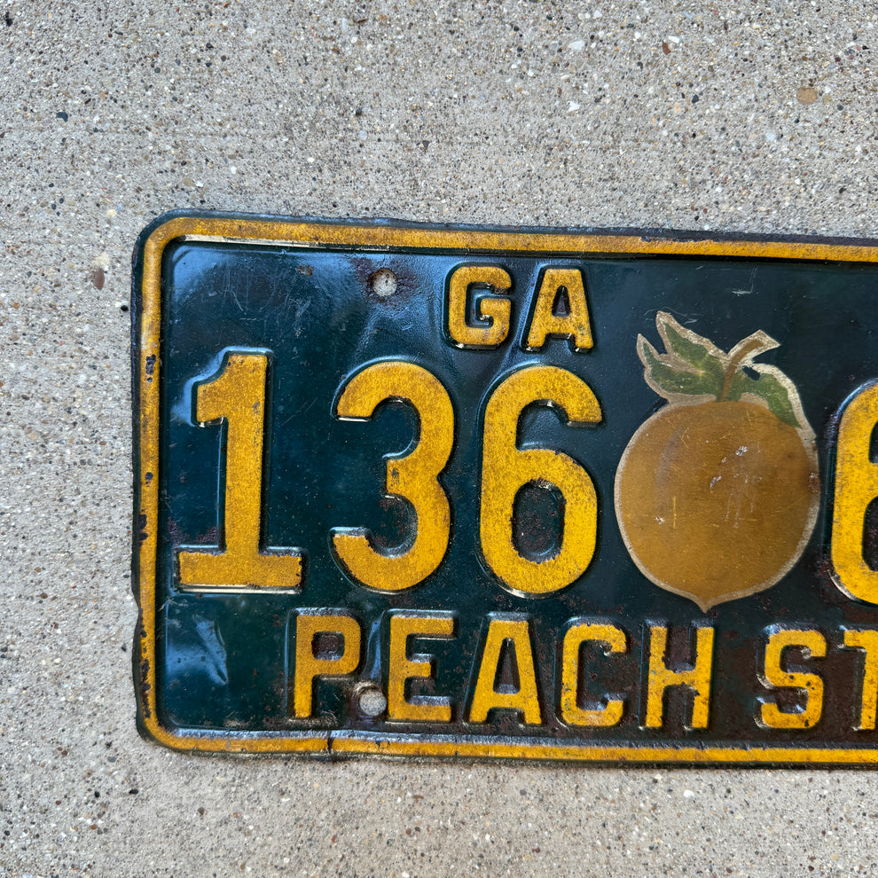 1941 Georgia License Plate Original Peach Decal – Eagle's Eye Finds