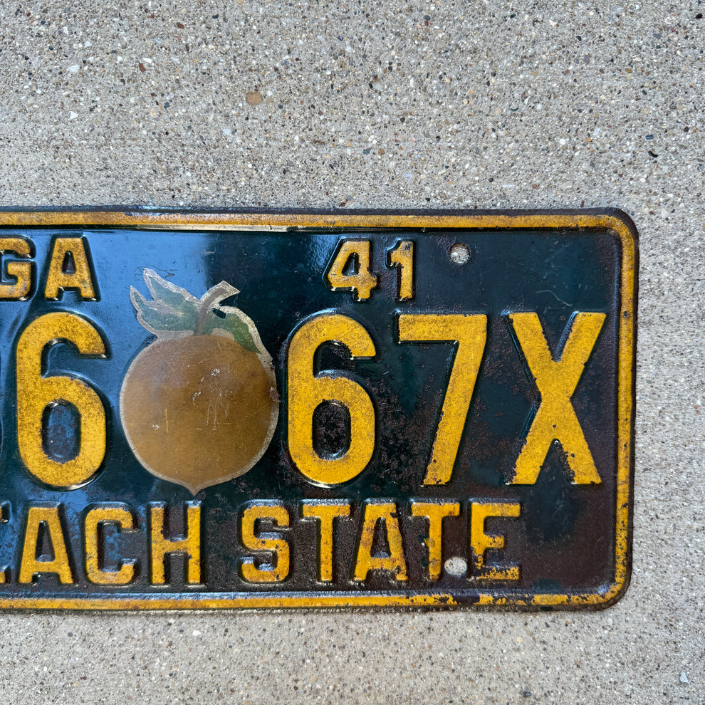 1941 Georgia License Plate Original Peach Decal – Eagle's Eye Finds