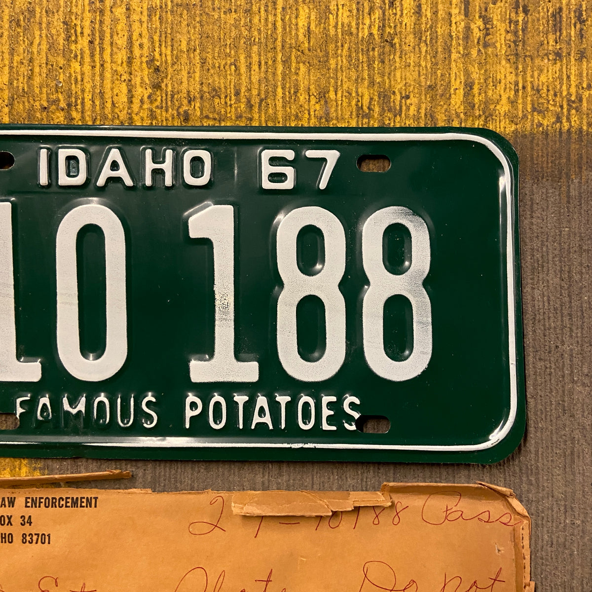 1967 Idaho License Plate Vintage Auto Green Wall Decor – Eagle's Eye Finds