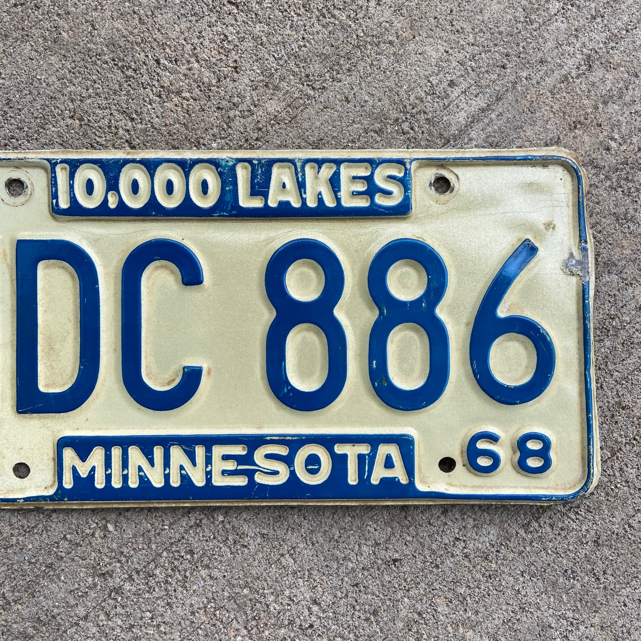 1968 Minnesota License Plate Vintage Garage Auto Decor – Eagle's Eye Finds