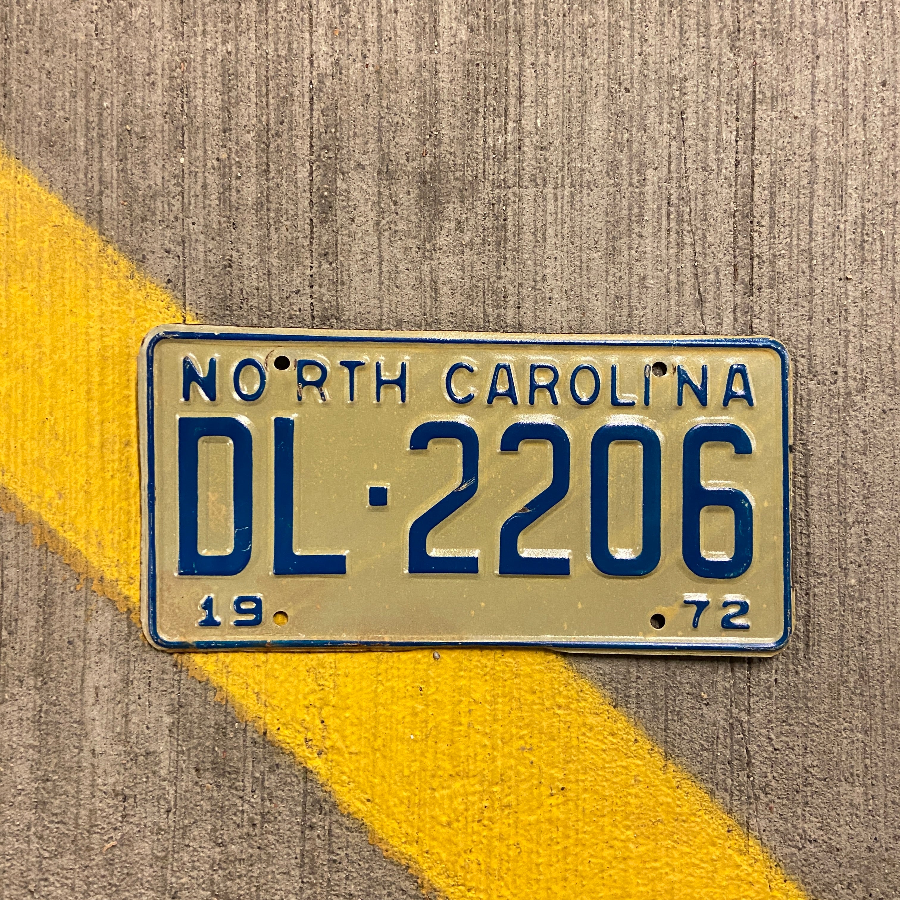 1972 North Carolina License Plate Vintage Blue Wall Decor – Eagle's Eye ...