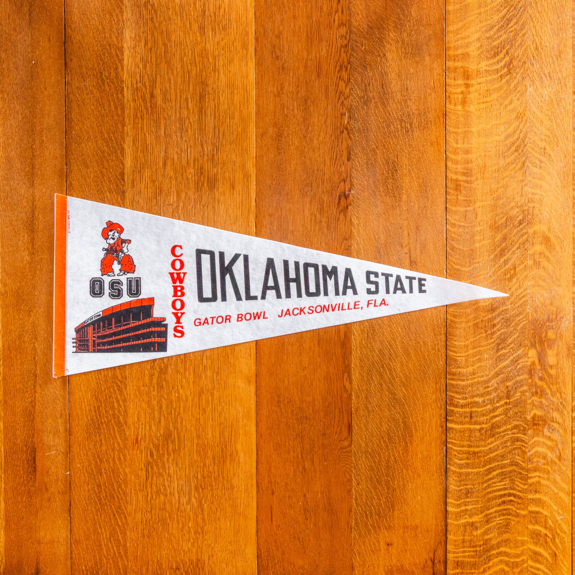 Oklahoma State University Felt Pennant | Vintage OSU 1980s Gator Bowl ...