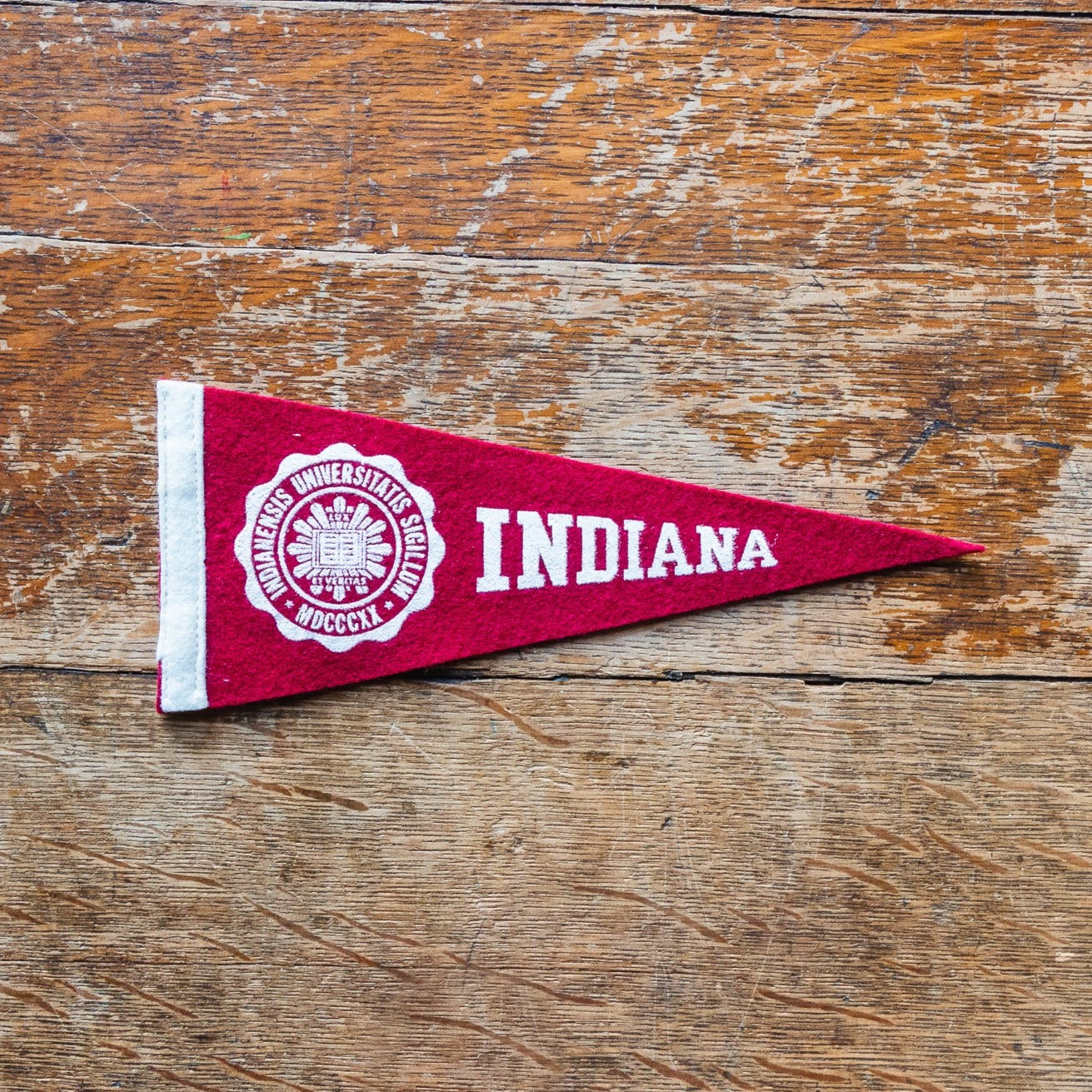 Indiana University Felt Pennant Vintage Red College Wall Decor – Eagle ...