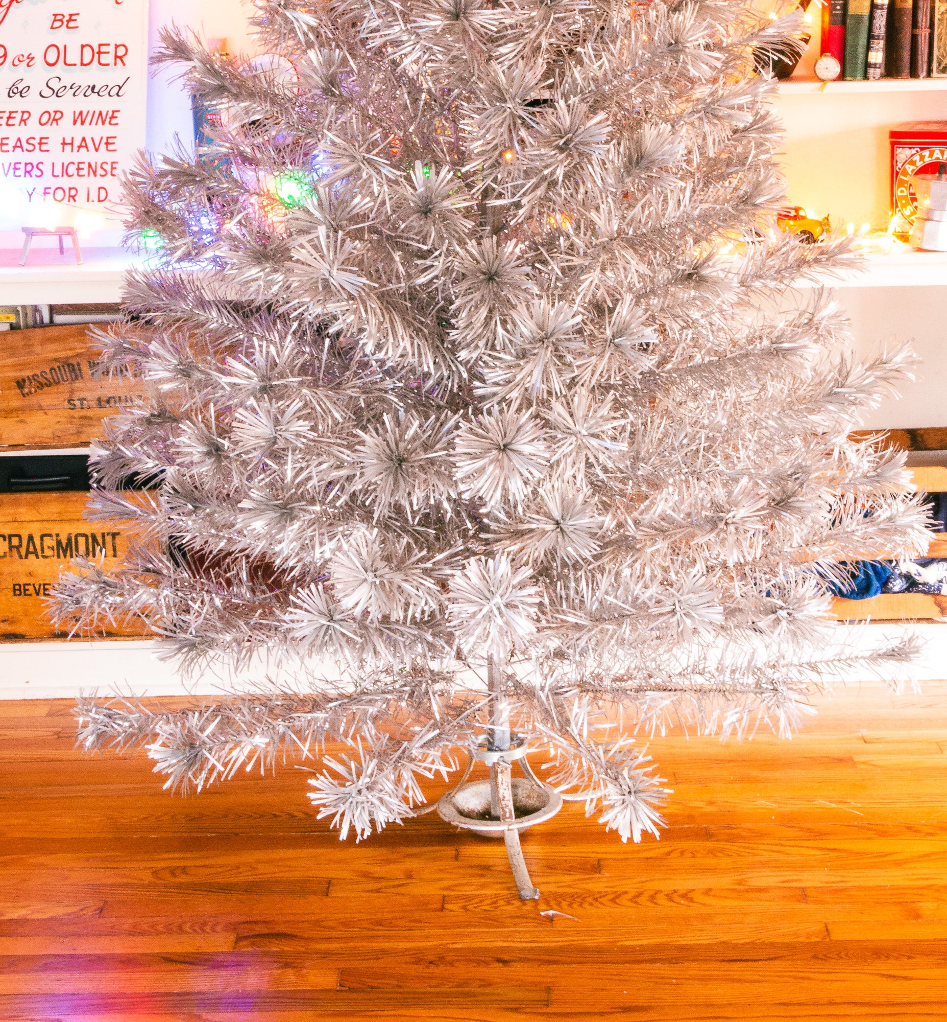 7ft Aluminum 1960s Christmas Tree Tall Vintage Silver Holiday Decor Eagle s Eye Finds