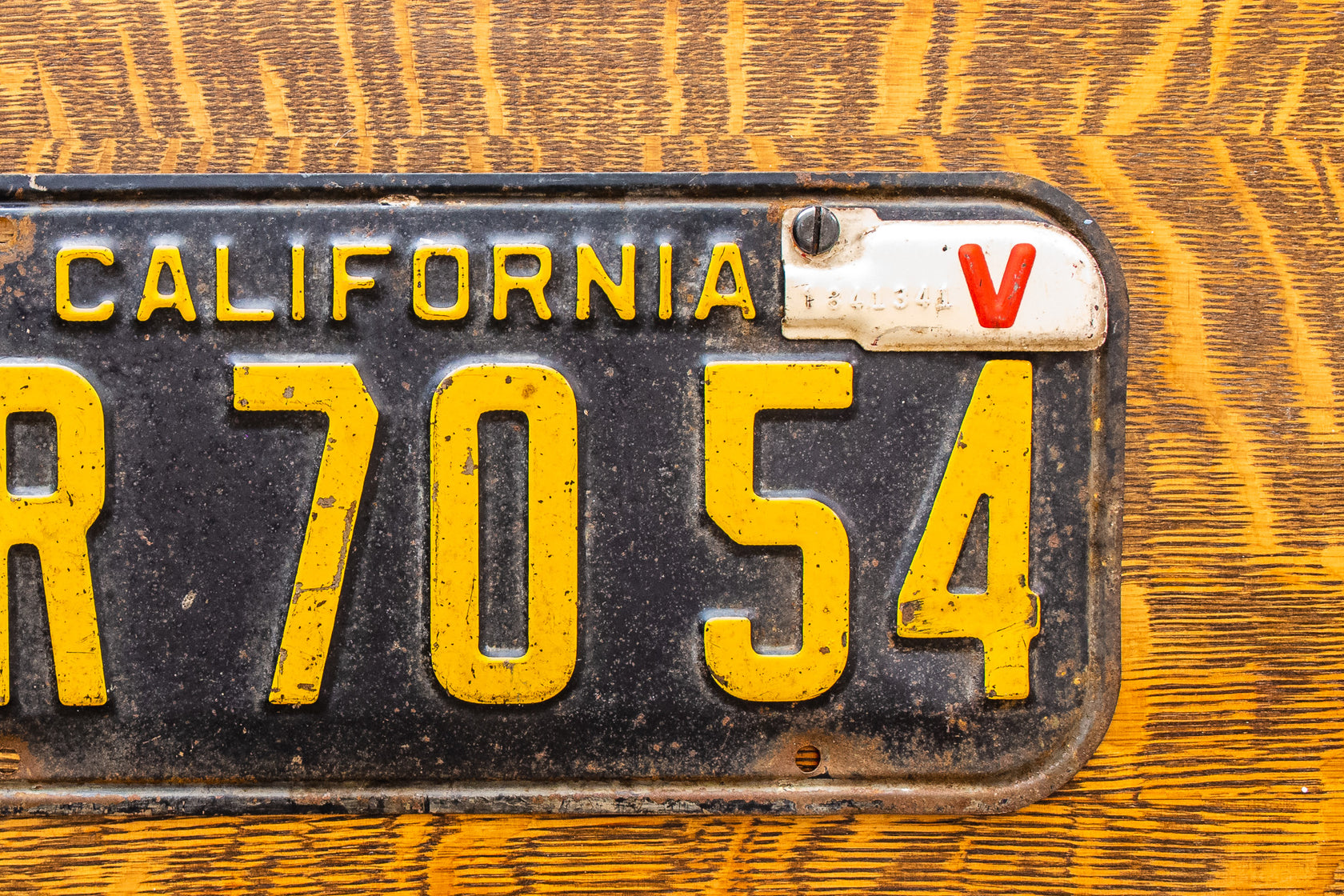 1941 California License Plate Vintage with WWII V Victory Tab – Eagle's ...