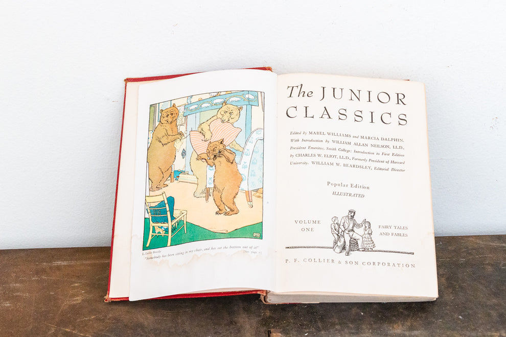 Junior Classics 1938 Collier Book Collection Vintage Earthy Fall Toned ...
