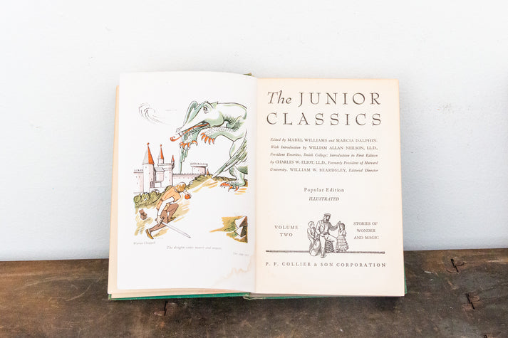 Junior Classics 1938 Collier Book Collection Vintage Earthy Fall Toned ...