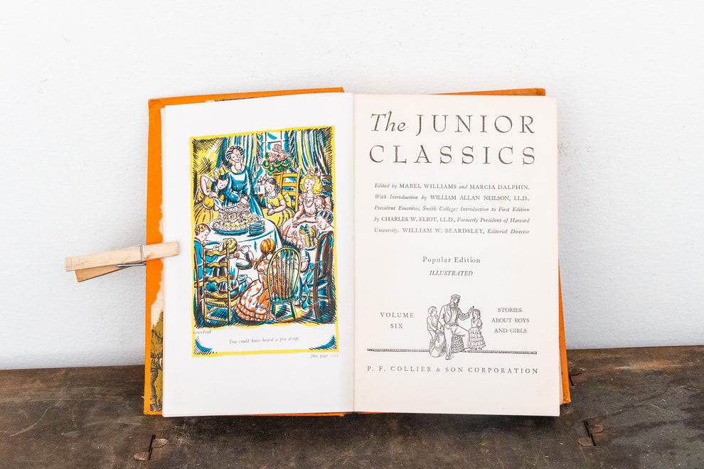 Junior Classics 1938 Collier Book Collection Vintage Earthy Fall Toned ...