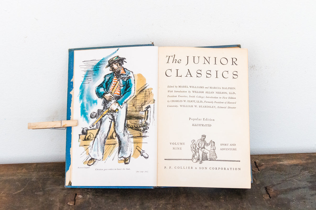 Junior Classics 1938 Collier Book Collection Vintage Earthy Fall Toned ...