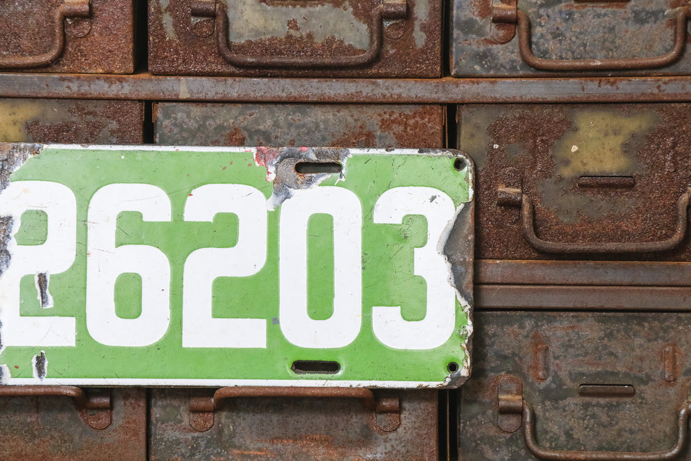 1913 Michigan Porcelain License Plate Vintage Green Wall Decor 26203 ...