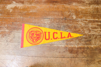 UCLA Felt Pennant Vintage Large Gold College Grad Decor – Eagle's Eye Finds
