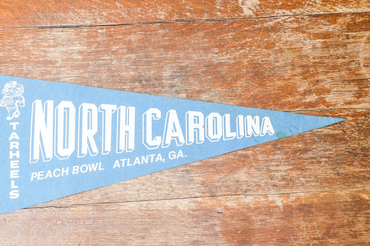 1976 University of North Carolina Peach Bowl Felt Pennant Vintage Blue ...