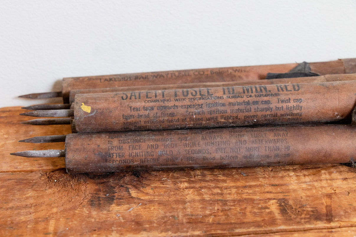 Lakeside Safety Fusee Red Flares Vintage Set of 6 Railroad Flares ...
