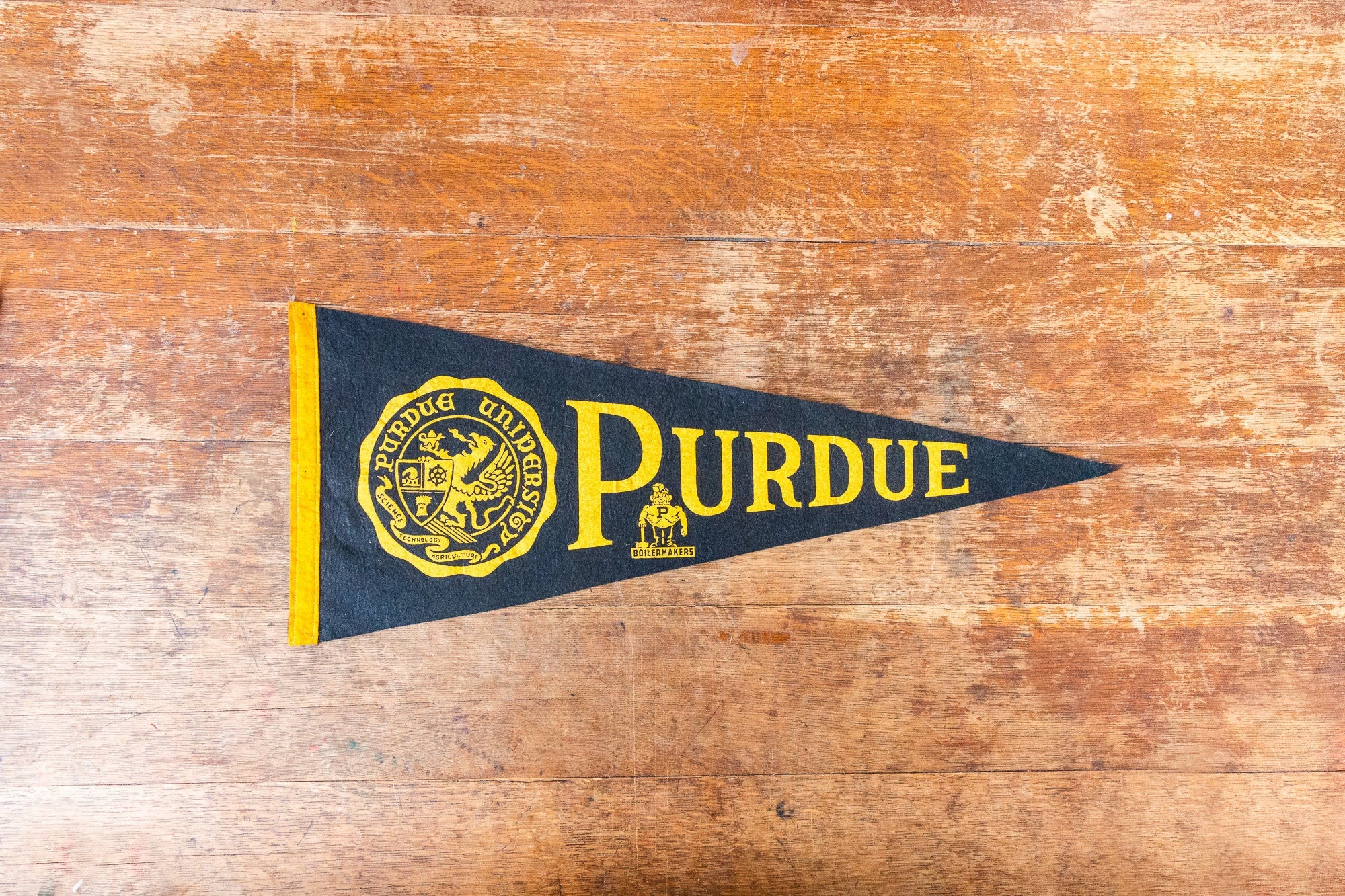 Purdue University Felt Pennant Large Vintage College Wall Decor – Eagle ...